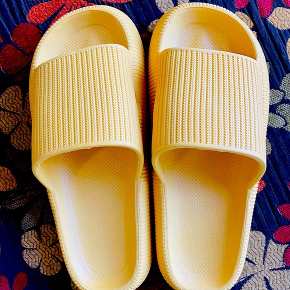 Shoes | New Yellow Slip On Sandals | Poshmark